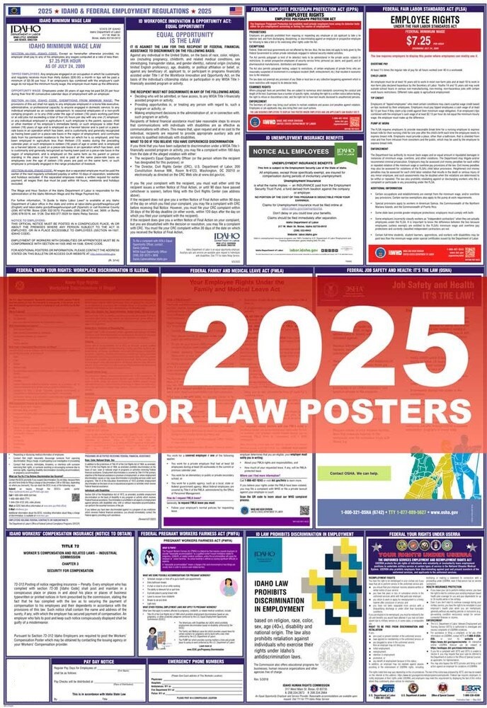 2026 Idaho State and Federal Combo Poster - First American Safety