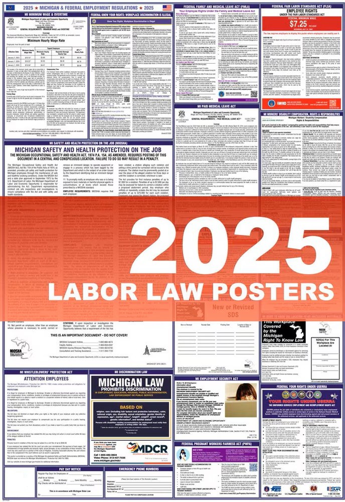 2026 Michigan State and Federal Combo Poster - First American Safety